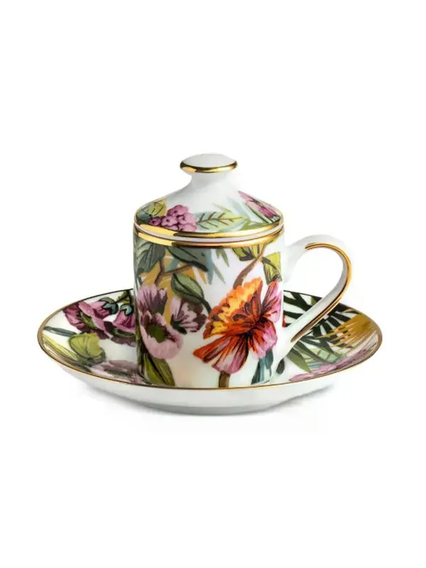 SIMONE GUIDARELLI HOME Jungle Floral Espresso Cup Set