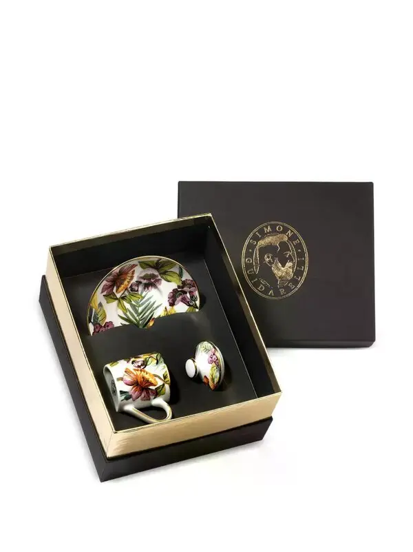 SIMONE GUIDARELLI HOME Jungle Floral Espresso Cup Set