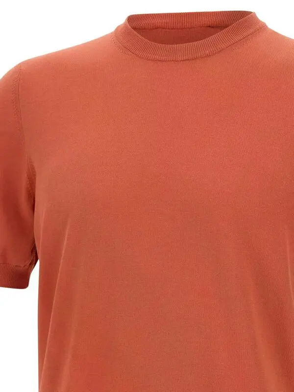 GRAN SASSO Short-sleeved Cotton Sweater