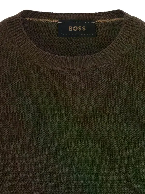 BOSS Textured Knit Sweater