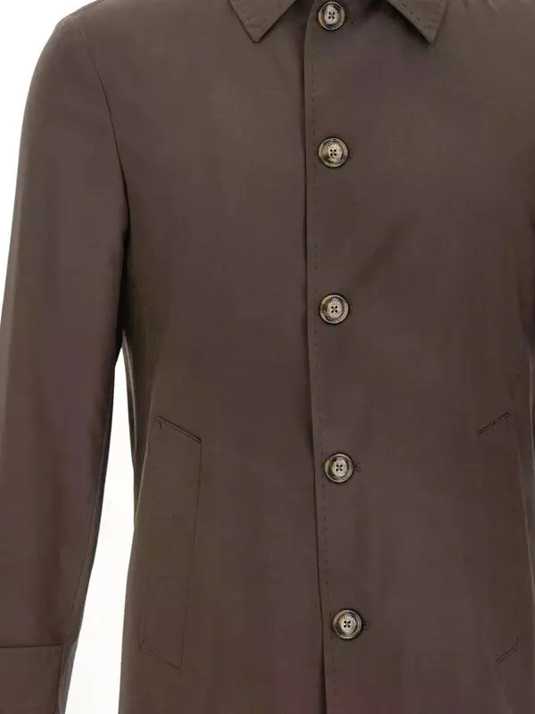 BARBA NAPOLI Single-breasted Coat - Brown