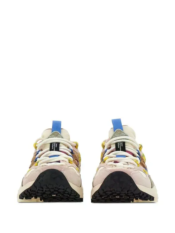 FLOWER MOUNTAIN Yamabushi Suede-inserts Sneakers - Neutrals
