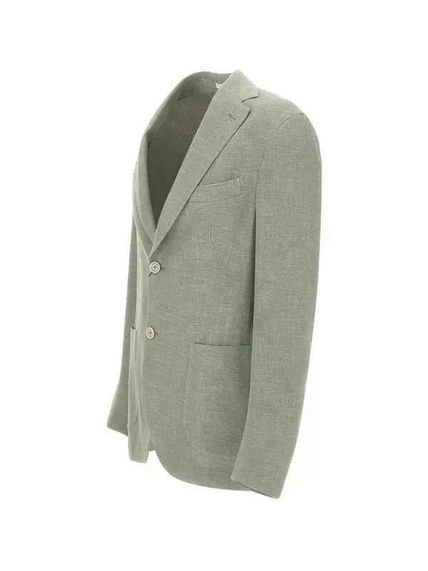 Eleventy Patch-pockets Blazer - Green