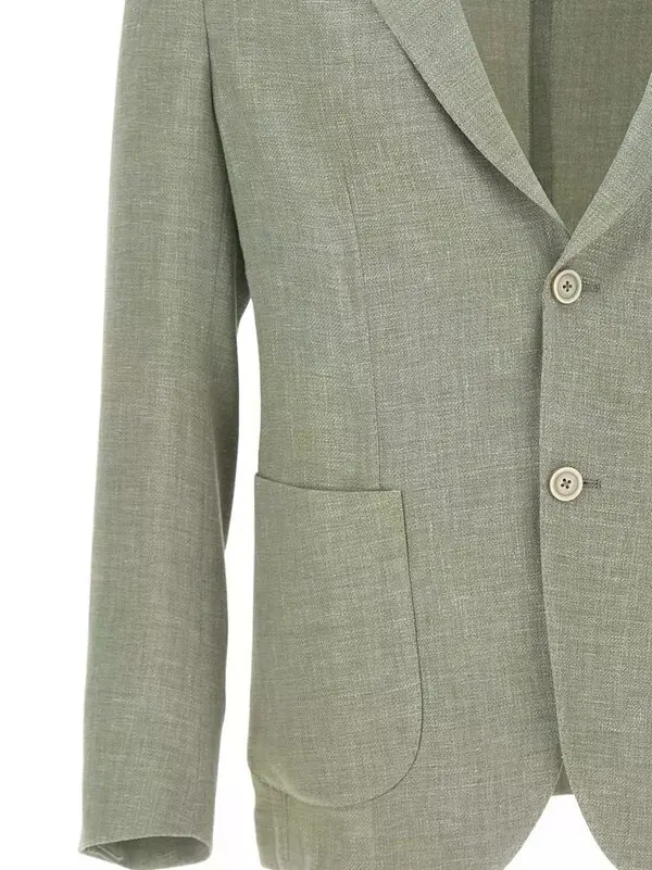 Eleventy Patch-pockets Blazer - Green