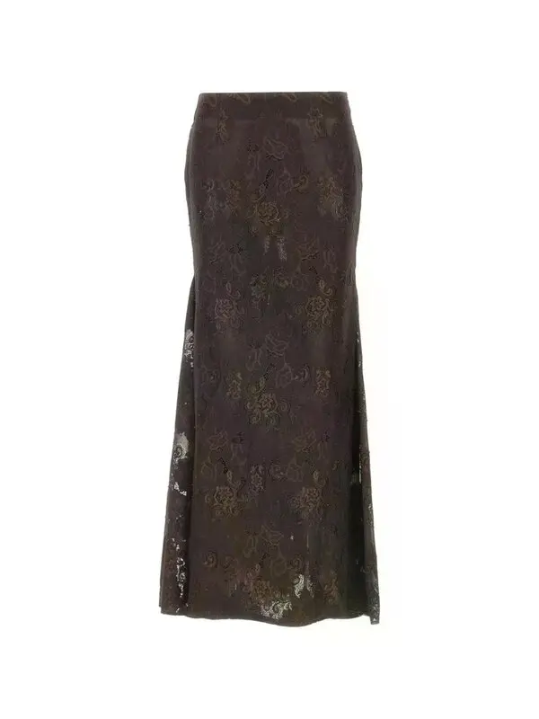 HERSKIND Lace-overlay Midi Skirt