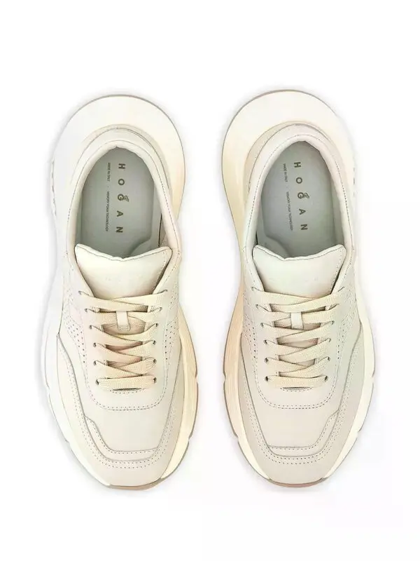 Hogan H669 Perforated Platform Sneakers