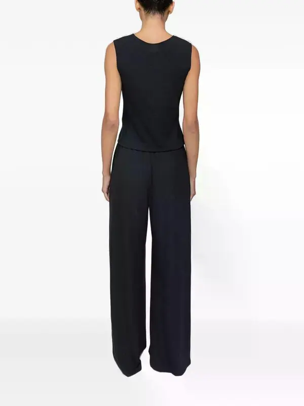 LESET Lauren Ribbed Top - Black