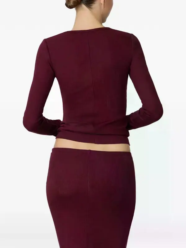 Eterne Long-sleeve Ribbed Top