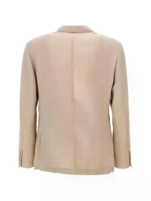 Eleventy Buttoned Patch-pockets Blazer - Neutrals