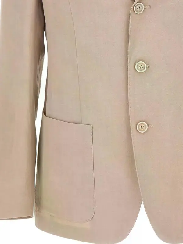 Eleventy Buttoned Patch-pockets Blazer - Neutrals