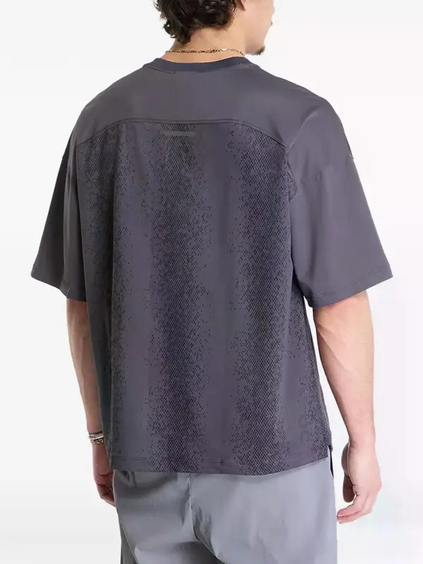 On Run " Patterned Crew-neck T-shirt
