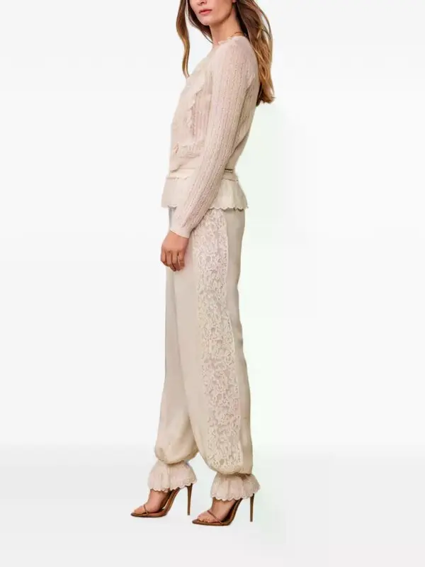 LoveShackFancy Lace Detail Trousers