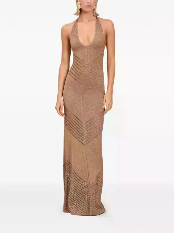 DEVON V-neck Ribbed Dress