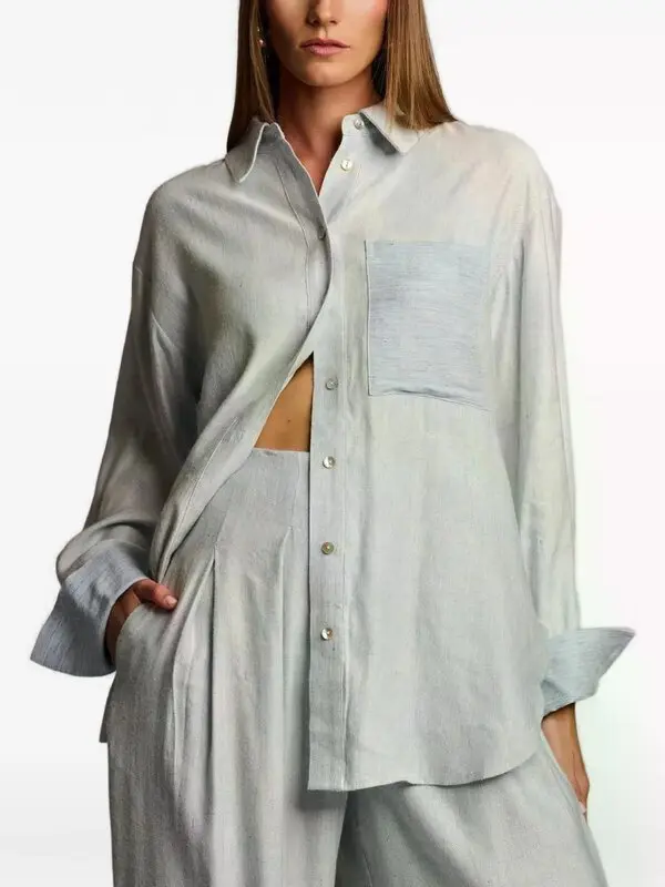 HEVRON Chambray Pocket Shirt