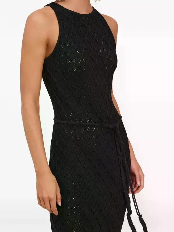 DEVON Nova Open-back Belted Dress