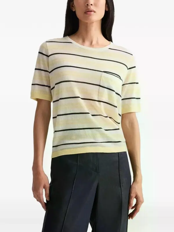 TWP Striped Chest-pocket T-shirt