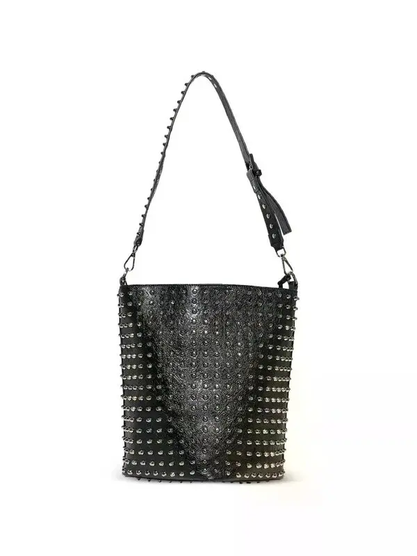 John Richmond Studded Bucket Bag - Black