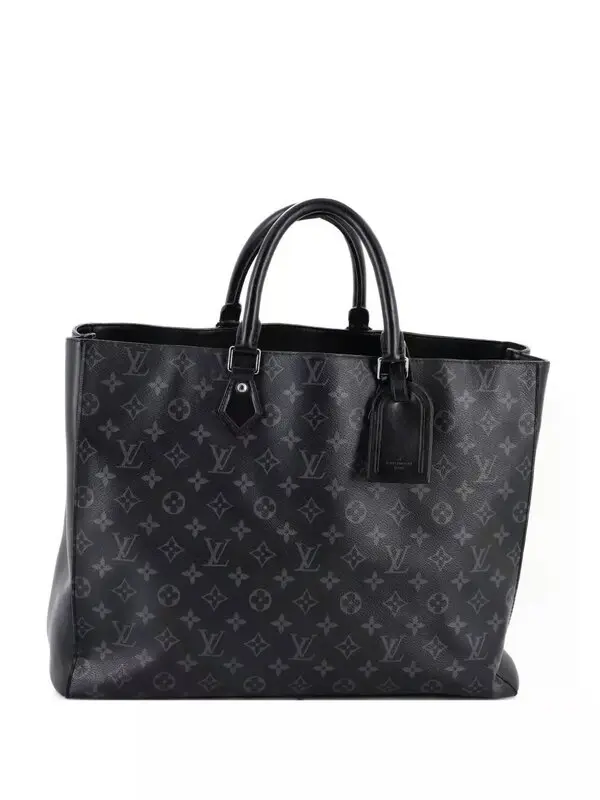LOUIS VUITTON Grand Sac Monogram Eclipse Canvas Tote Bag