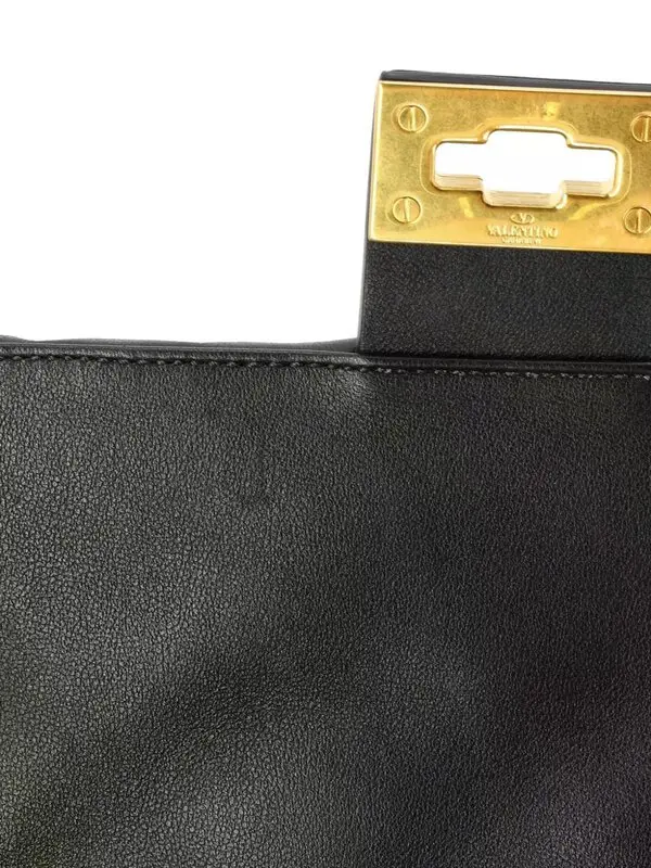 Valentino Garavani Candystud Top Handle Medium Shoulder Bag - Black