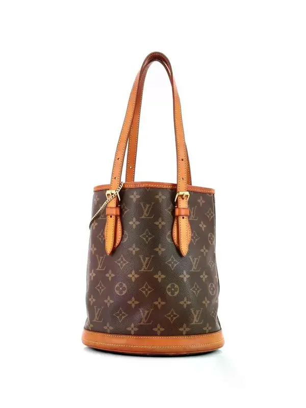 LOUIS VUITTON Petit Monogram Canvas Bucket Bag