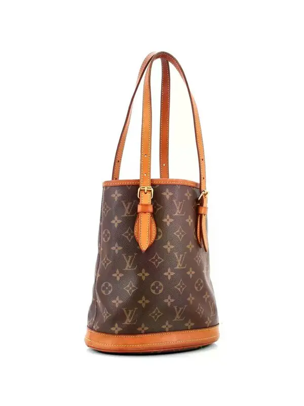 LOUIS VUITTON Petit Monogram Canvas Bucket Bag
