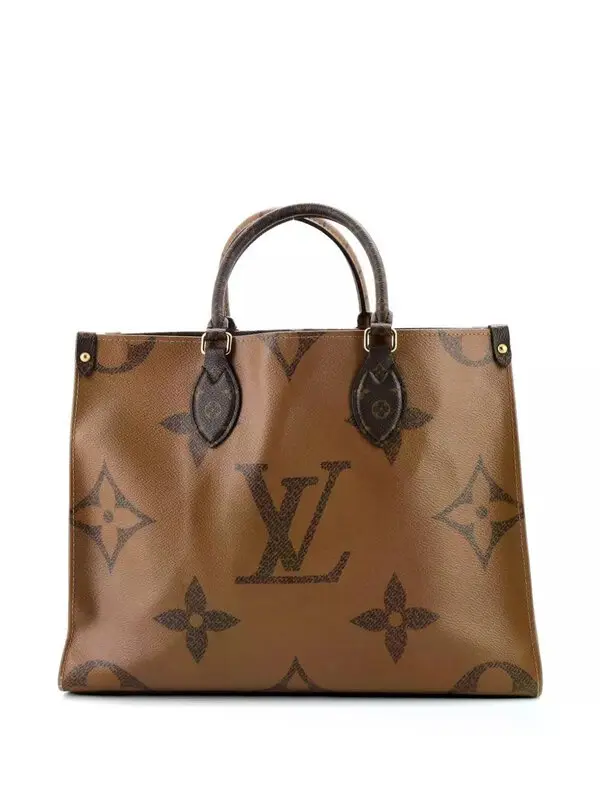 LOUIS VUITTON Onthego Reverse Monogram Giant Mm Tote Bag - Brown