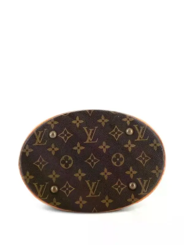 LOUIS VUITTON Petit Monogram Canvas Bucket Bag - Brown