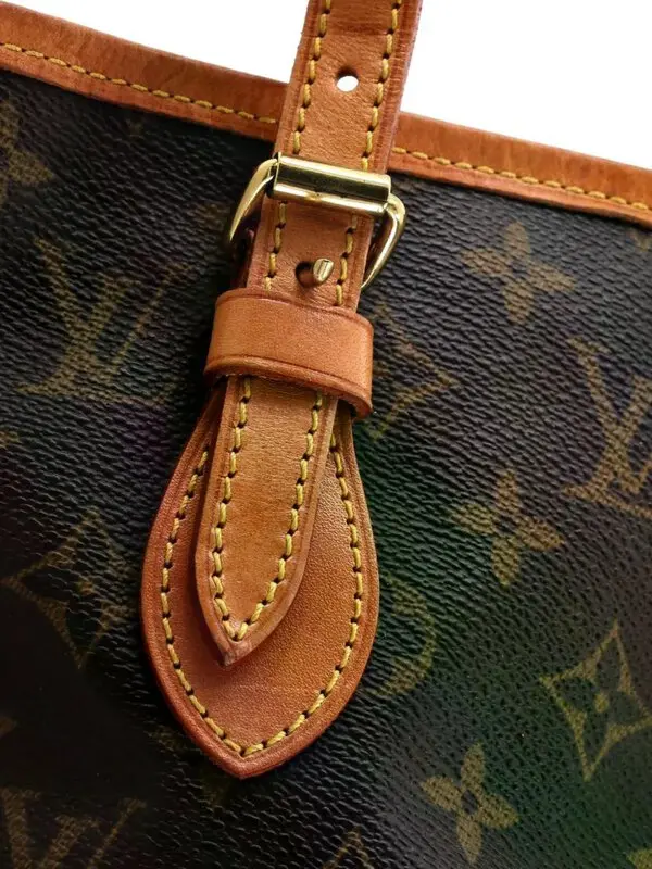 LOUIS VUITTON Petit Monogram Canvas Bucket Bag - Brown