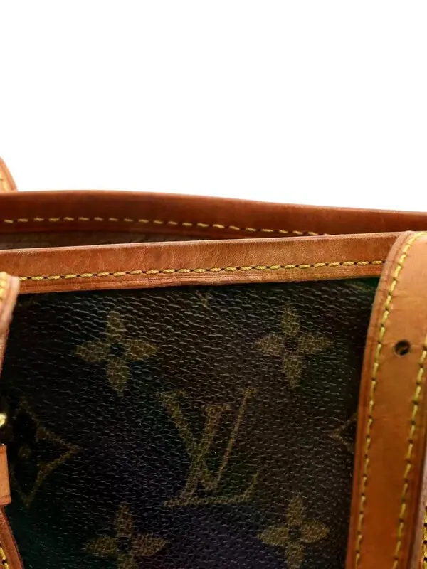 LOUIS VUITTON Petit Monogram Canvas Bucket Bag - Brown