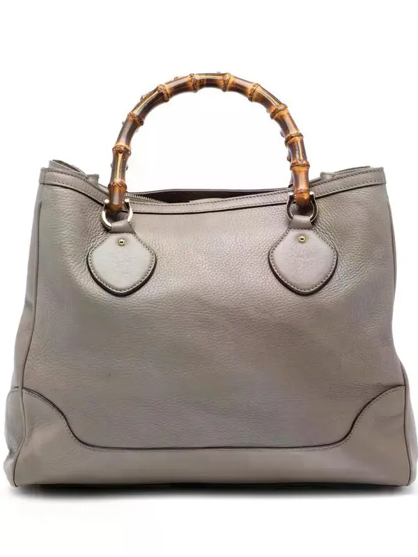 Gucci 2016-2026 Medium Leather Bamboo Diana Tote Bag