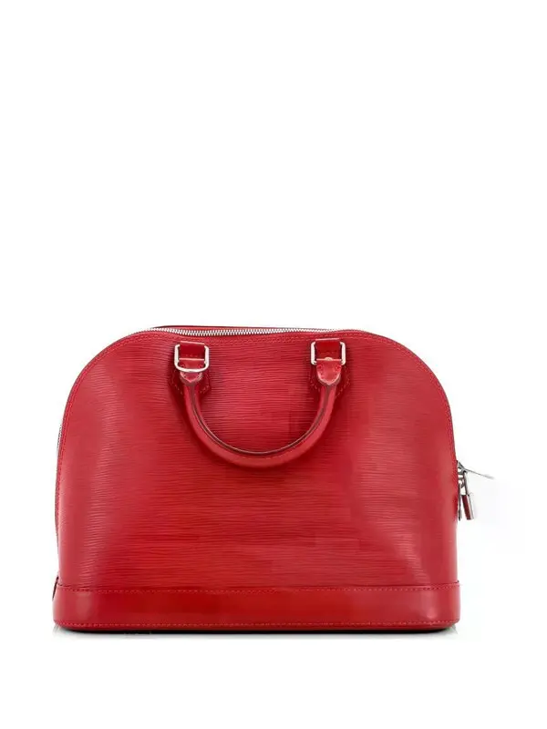 LOUIS VUITTON Alma Handbag Epi Leather Pm - Red