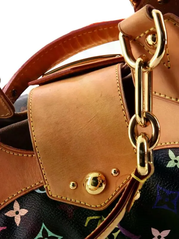 LOUIS VUITTON Ursula Handbag Monogram Multicolor Satchel - Black