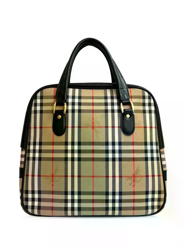 Burberry Haymarket Check Dome Handbag