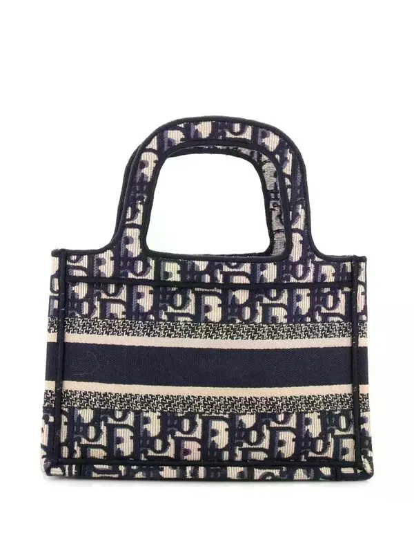 Dior Oblique Canvas Mini Tote Bag - Blue