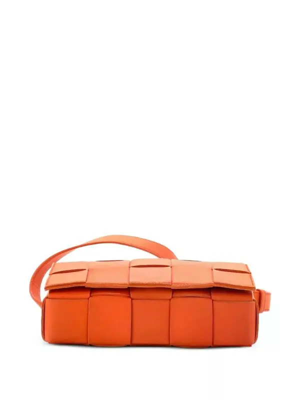 Bottega Veneta Cassette Maxi Intrecciato Leather Small Crossbody Bag