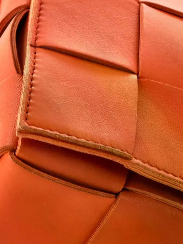 Bottega Veneta Cassette Maxi Intrecciato Leather Small Crossbody Bag