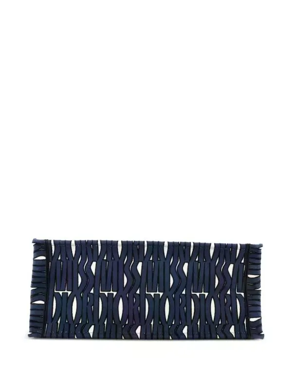 Dior Miss Book Embroidered Canvas Medium Tote Bag - Blue