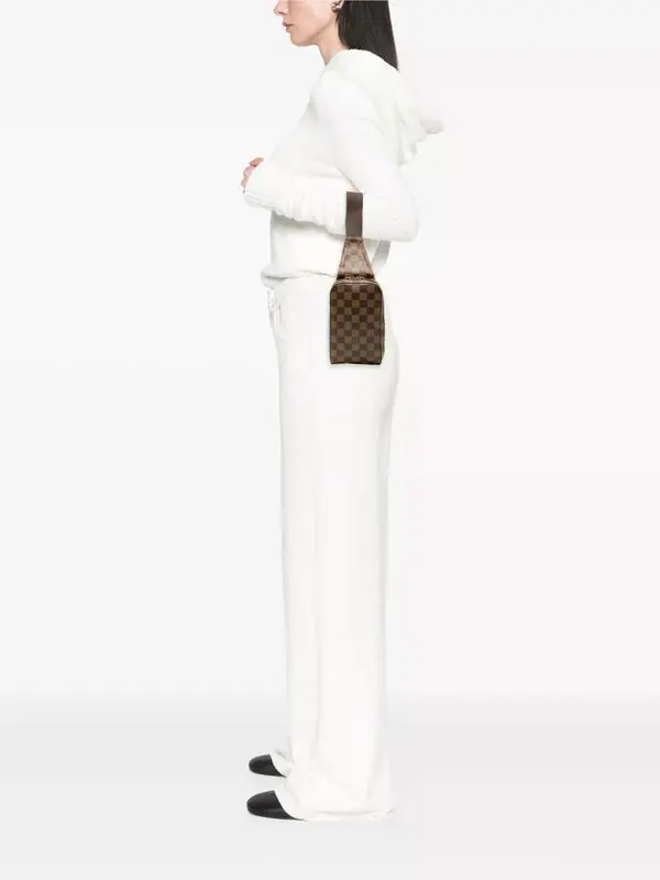 LOUIS VUITTON 2004 Damier Ebene Geronimos Crossbody Bag