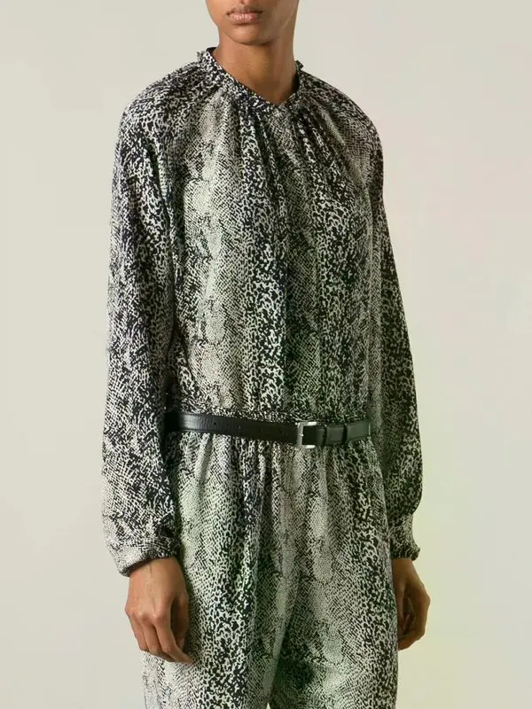 LANVIN Snakeskin Print Blouse