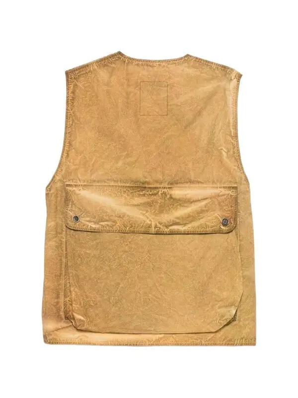 UMA WANG Button Detailed Flap-pocket Vest - Neutrals