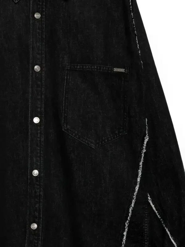 SONGZIO Polyptych Embroidered Denim Shirt
