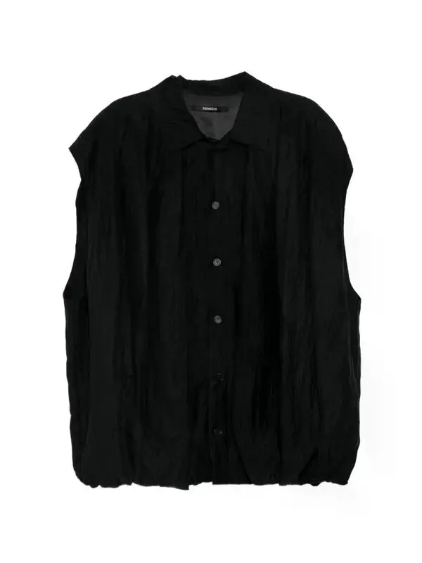 SONGZIO Sleeveless Button-down Shirt