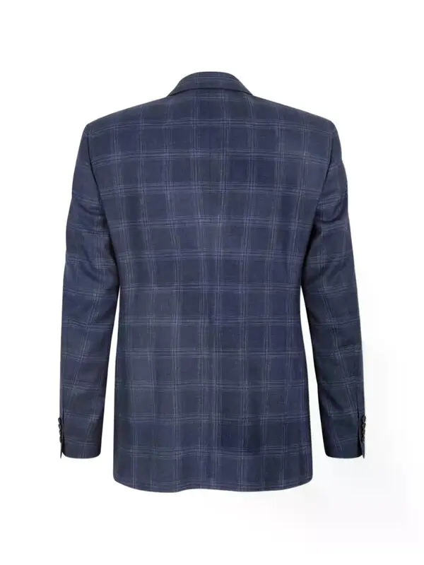 Canali Check Single-breasted Blazer