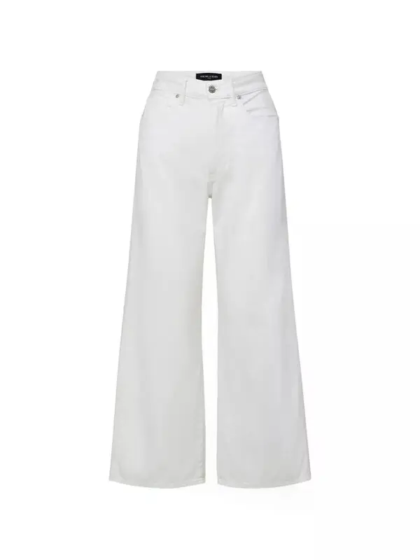 Veronica Beard Taylor Cropped Wide-leg Jeans