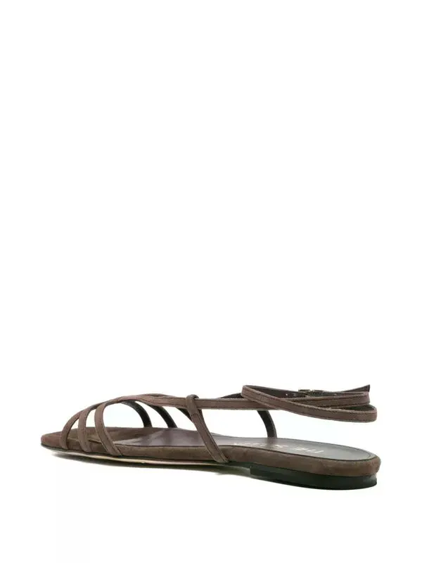 THE SELLER Suede Strappy Sandals - Brown