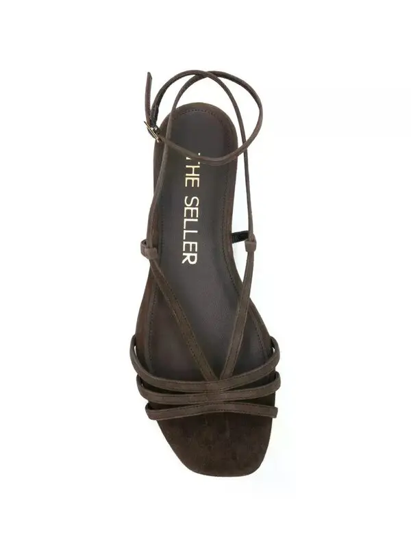 THE SELLER Suede Strappy Sandals - Brown