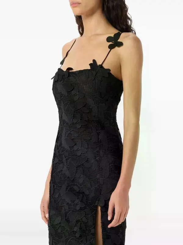 Blumarine Butterfly-appliqué Maxi Dress - Black