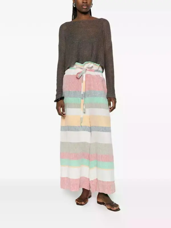 OSKLEN Striped Wide-leg Trousers