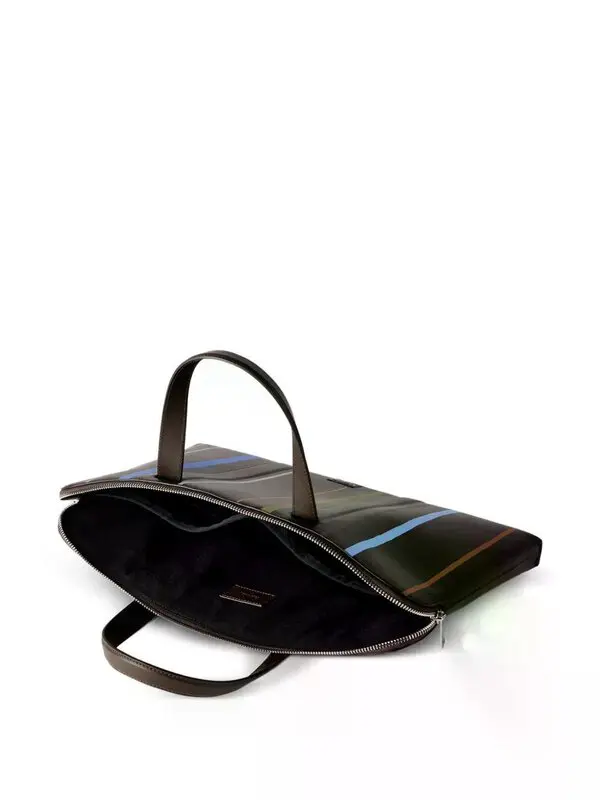 Paul Smith Stripes Top-handle Briefcase