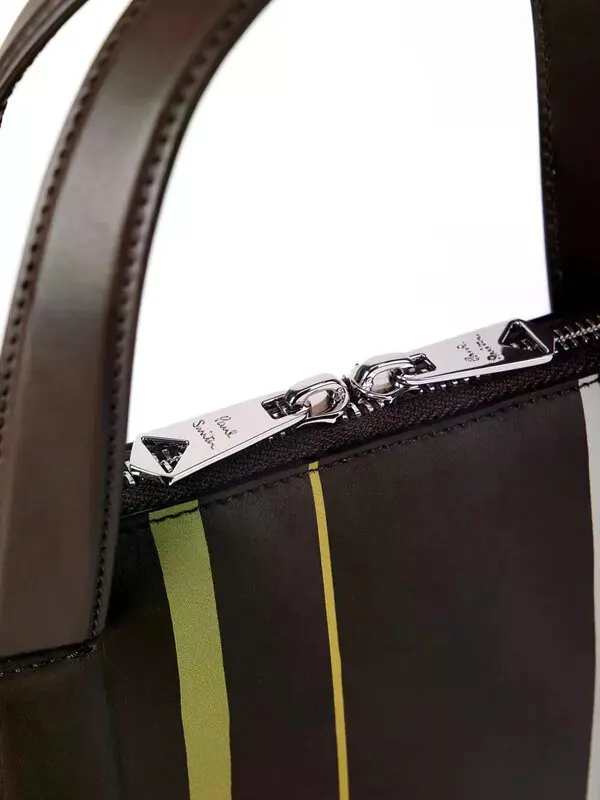 Paul Smith Stripes Top-handle Briefcase